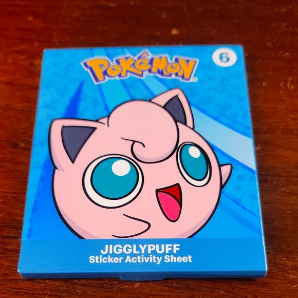 Pokemon | Toys | Jigglypuff Sticker Activity Sheet Blue And Pink | Poshmark